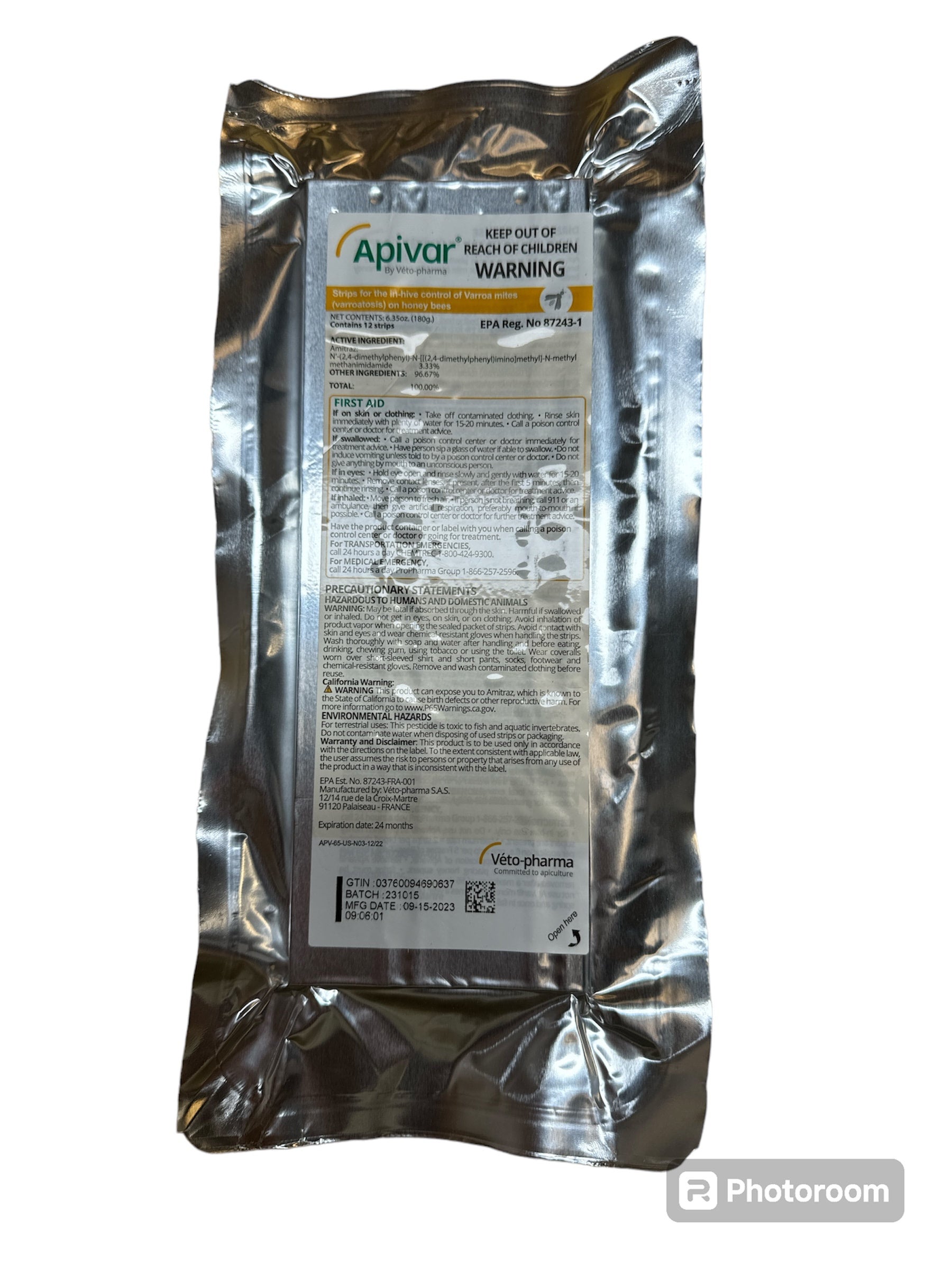 Apivar 12 pack | Bee and Comb